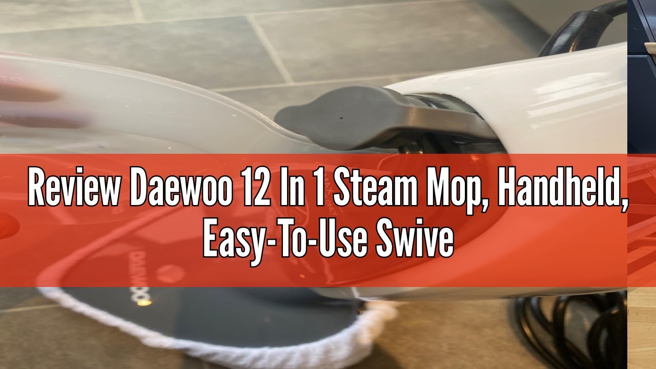 Review Daewoo 12 In 1 Steam Mop, Handheld, Easy-To-Use Swivel Head, Kills Bacteria, Corded ...