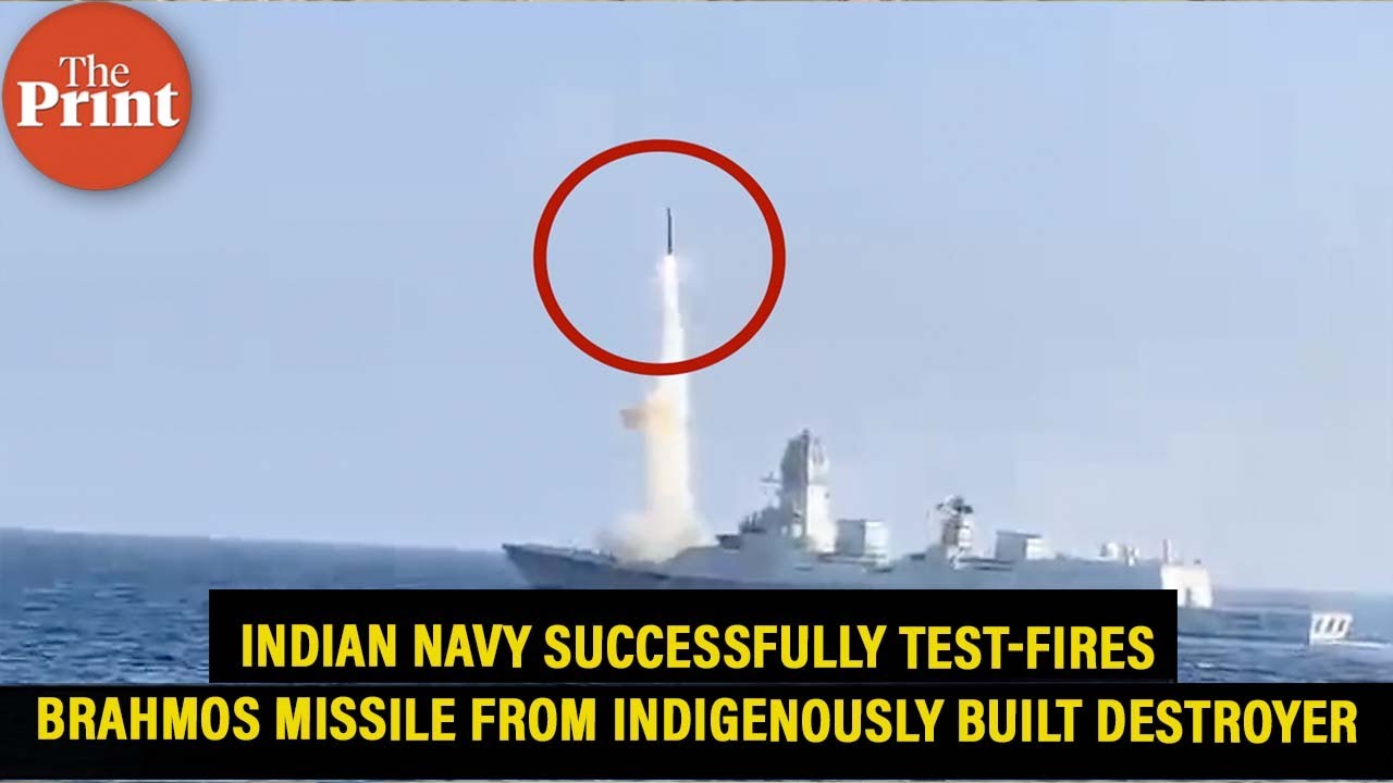 Indian Navy successfully test-fires BrahMos missile from indigenously ...