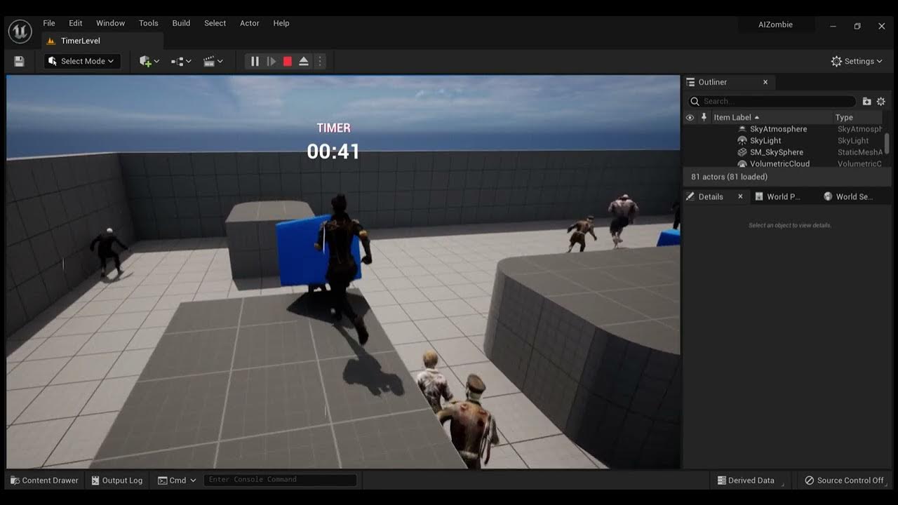 AIZombie - Demo (Countdown Timer to Escape Level) Unreal Engine 5 - YouTube