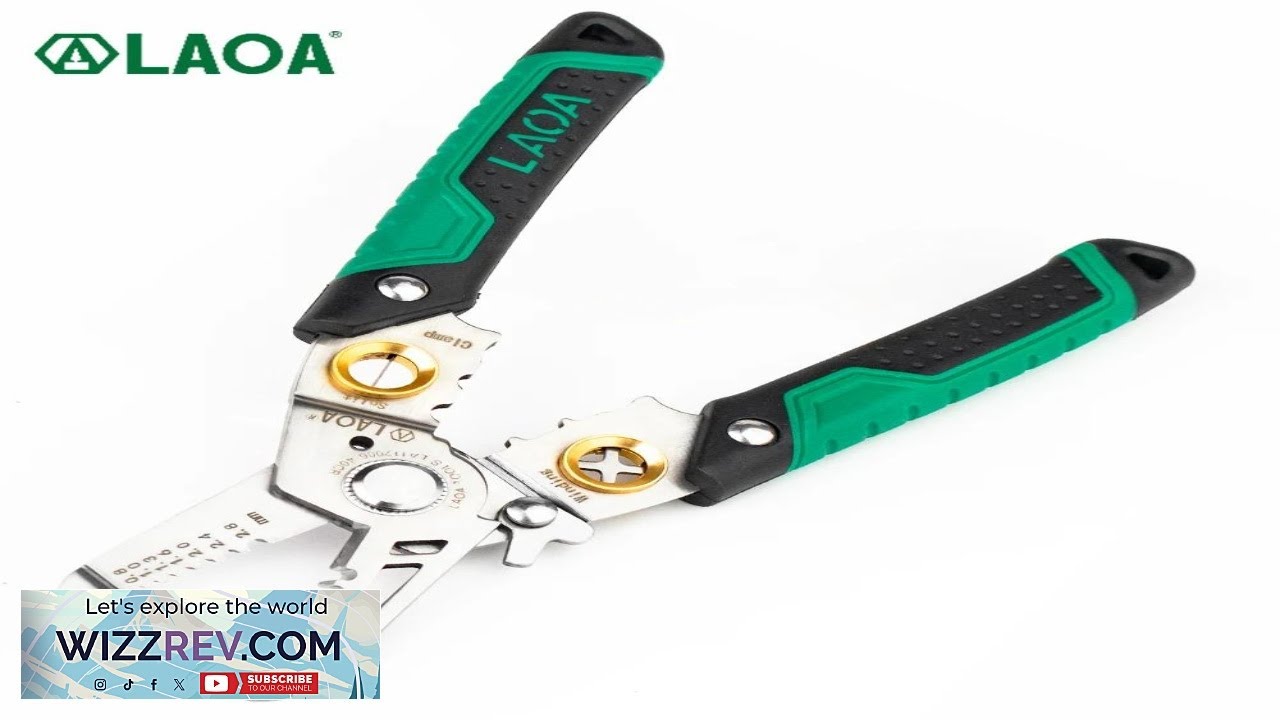 LAOA 7 in 1 Wire Stripping Pliers Multifunction Electrician Cable Cutting Terminal Review - YouTube