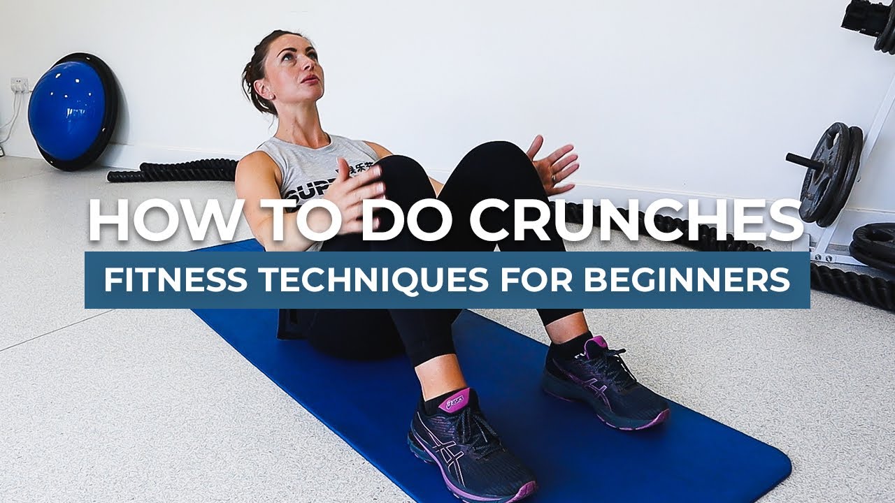 How to do a Crunch Exercise - Fitness Techniques for Beginners - YouTube