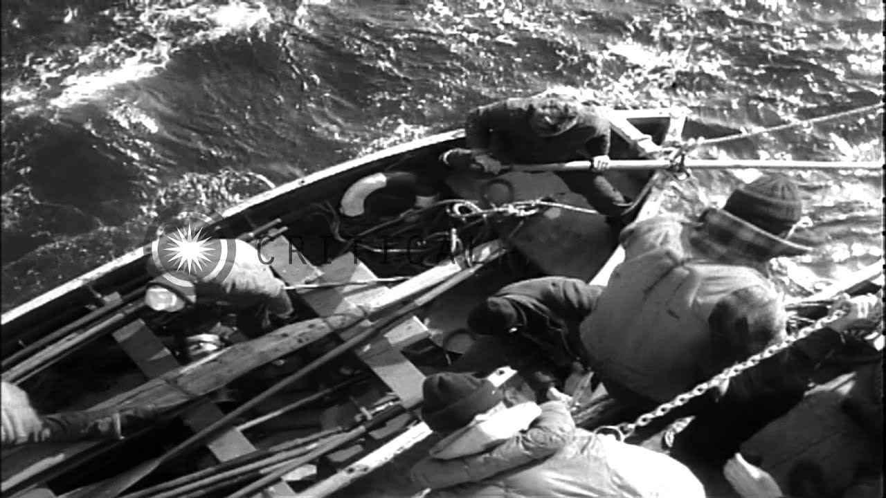 US Coast Guard Cutter, Campbell, operating with convoy ON-166 during ...