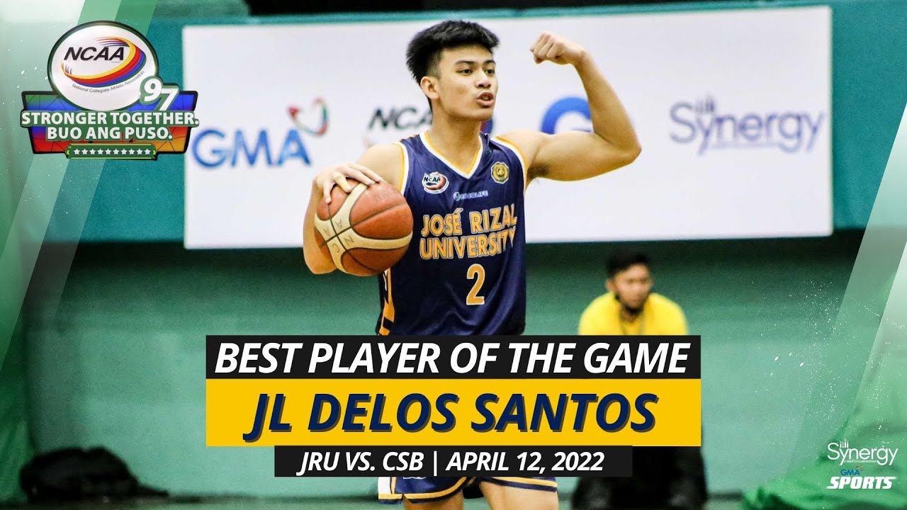 BEST PLAYER OF THE GAME: JL Delos Santos | JRU Heavy Bombers vs CSB ...
