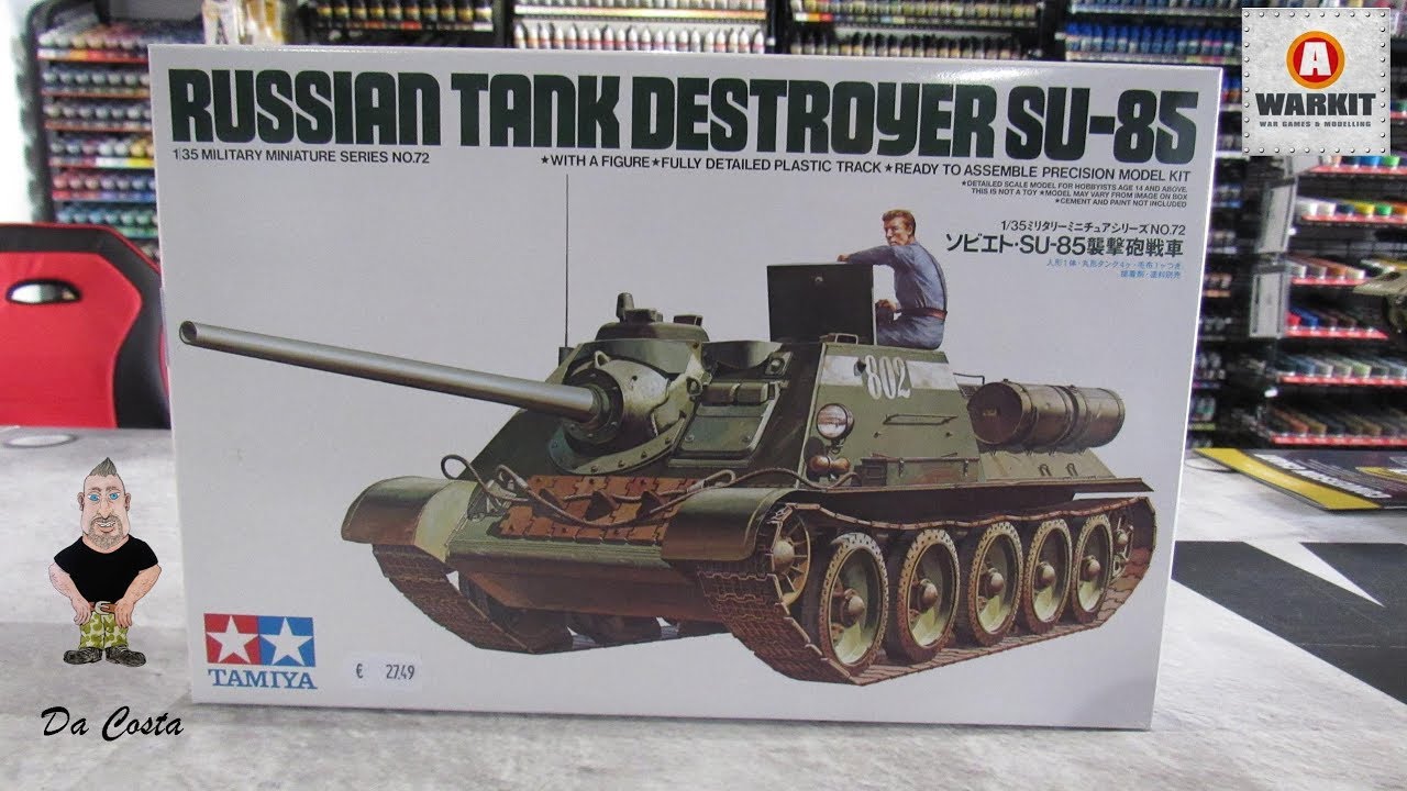 Tamiya - SU 85 - 1:35 - What is in the Box Review - YouTube