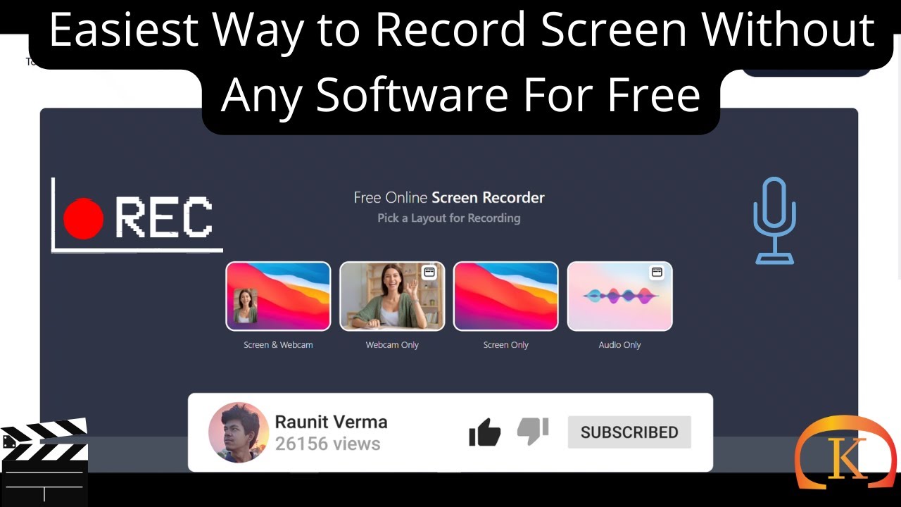 Record Screen WITHOUT Any Software for FREE| Best FREE Screen Recorder ...