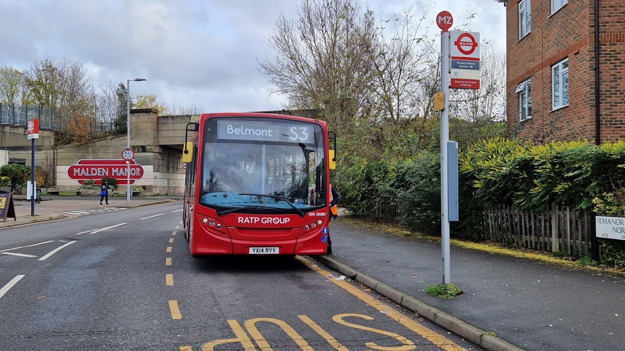 LONDON BUS K1 & S3 AT MALDON MANOR STATION - YouTube