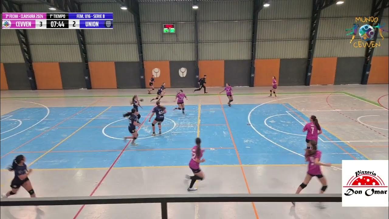 Fem. U16 (B) - Cevven Verde vs Union - 3° Fecha Clausura 2024 - YouTube