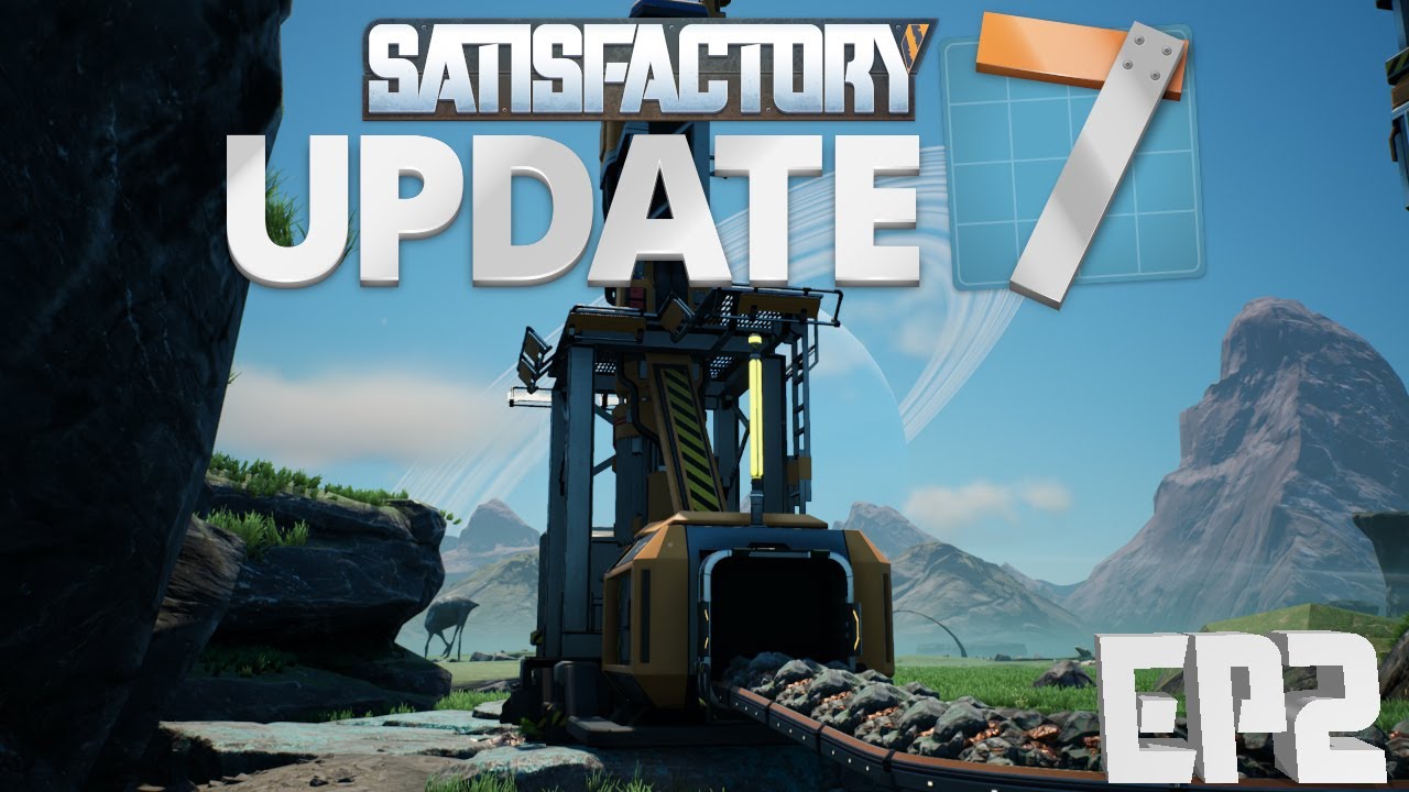 Satisfactory Ep 2 Getting started on the Starter Base - YouTube