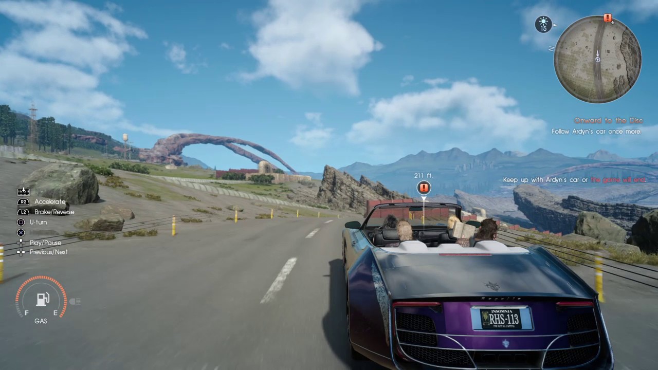 FINAL FANTASY XV - Car Chase - YouTube