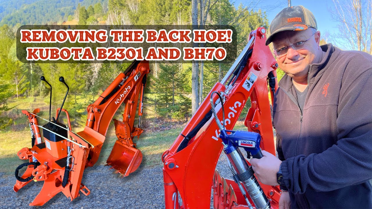 Unlocking Winter Readiness: BH70 Backhoe Removal on Kubota B2301! - YouTube