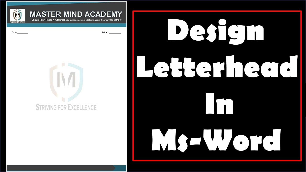 How To Make A Letterhead In Ms Word How To Create Letterhead In Microsoft Word Letterpad How To Make A Letterhead In Ms Word How To Create Letterhead In Microsoft Word Letterpad