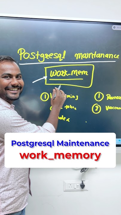 What is Maintenance work_memory in postgresql database ? | Interview Question with Ankush Sir ...