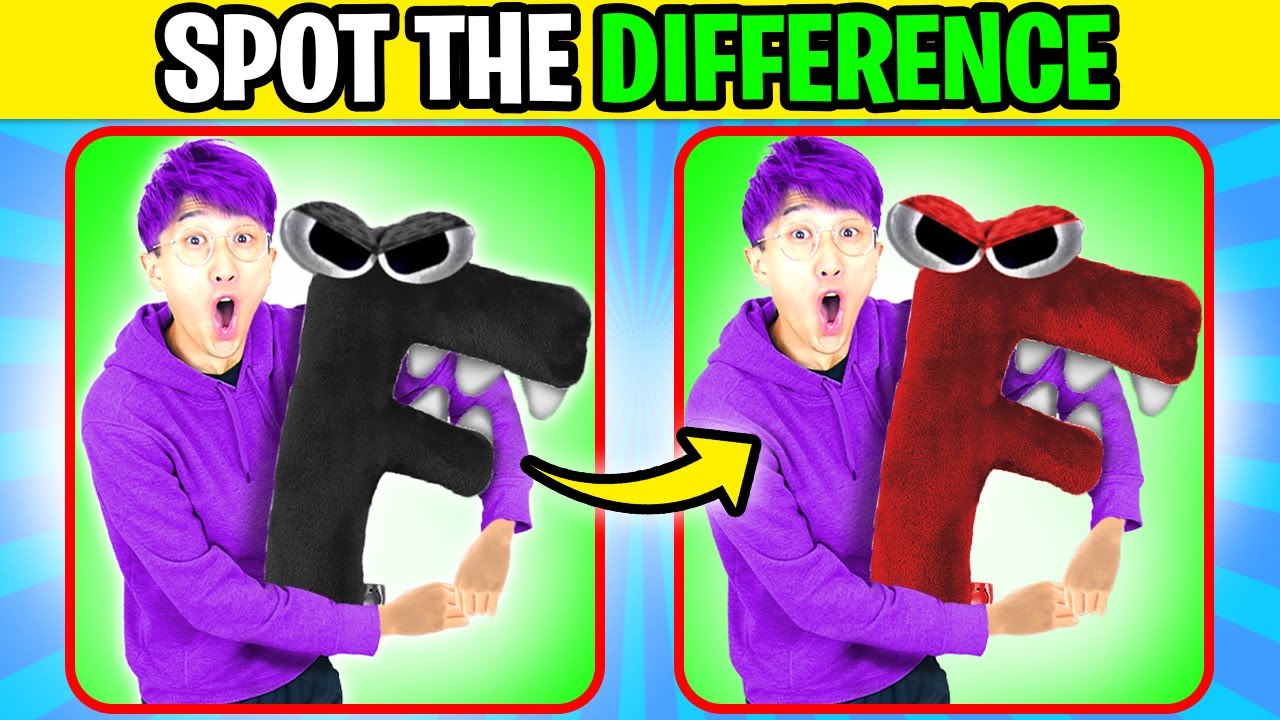 Can You Spot The Difference Alphabet Lore Vs Lankybox Youtube