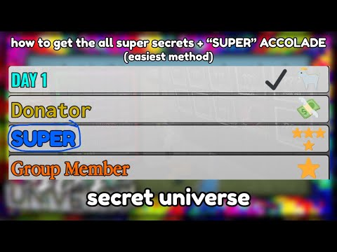 how to get all super secrets + \