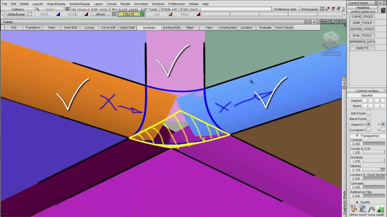 Autodesk Alias A4 18a Five Corners CLASS-A MODELING TUTORIALS - YouTube