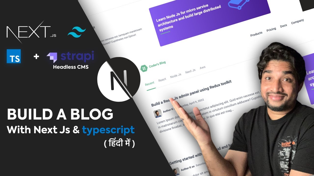 Next Js Blog Using Typescript And Strapi Headless Cms 🔥🔥🚀 Hindi 7960