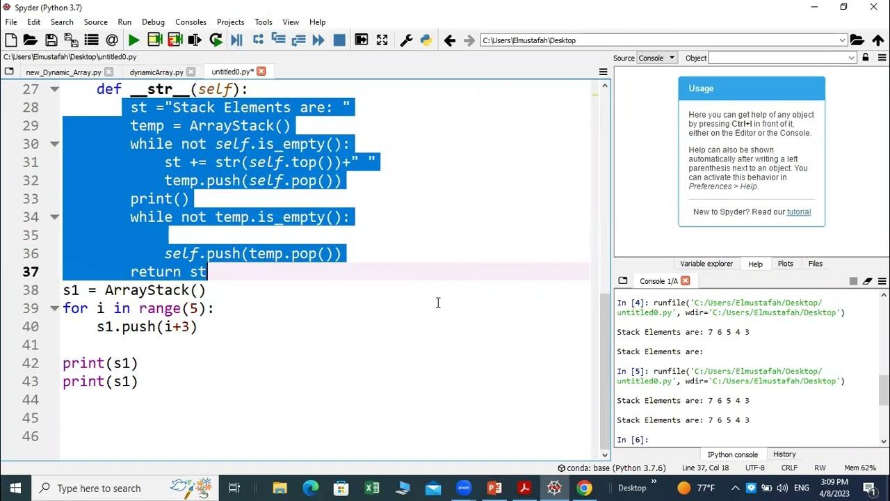 cs250 chapter6 lecture2 Stack2 8 4 2023 - YouTube