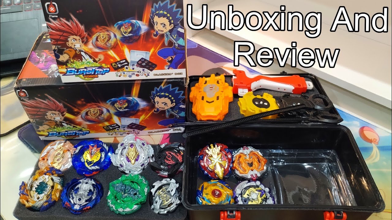 Unboxing And Review Fake Beyblade Burst Toolbox Set | From Shopee - YouTube