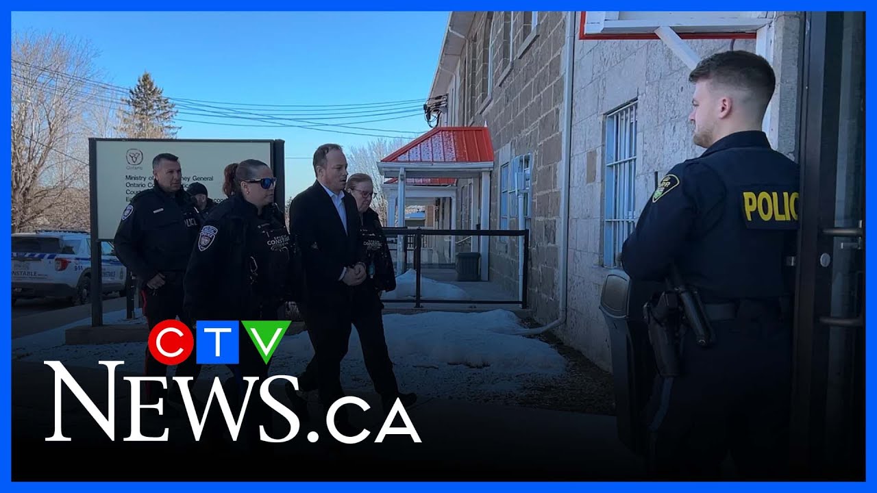 Body camera footage shown at murder trial in death of OPP officer - YouTube