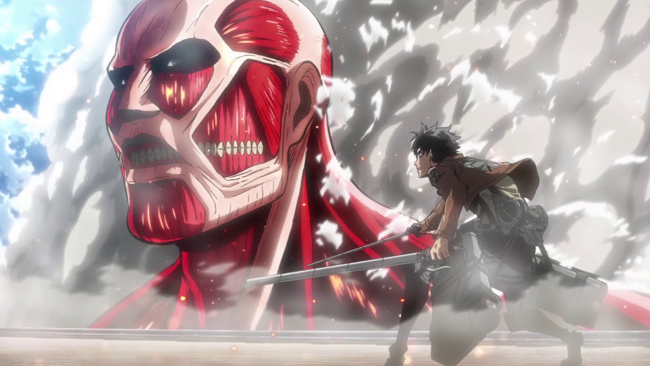 Second Appearance of Colossal Titan ENG SUB 1080 | Attack on Titan ...