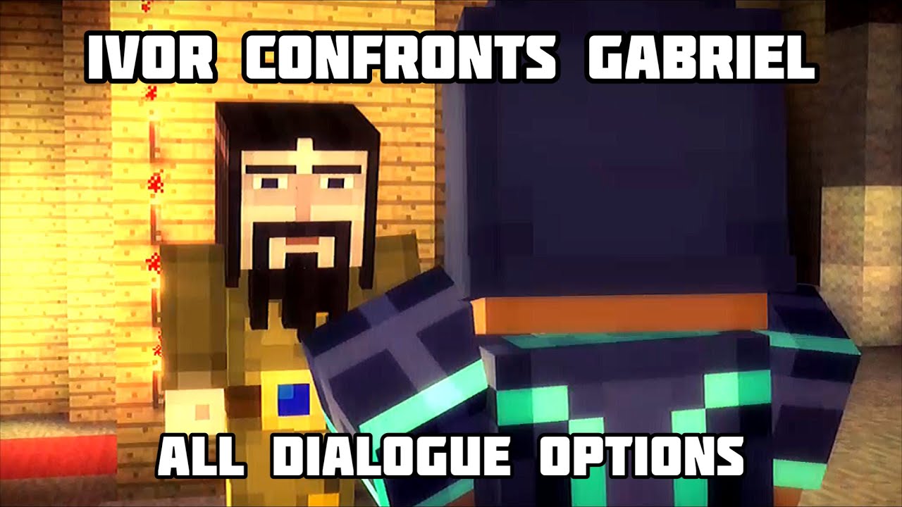 Ivor confronts Gabriel - All dialogue options in Minecraft: Story Mode ...
