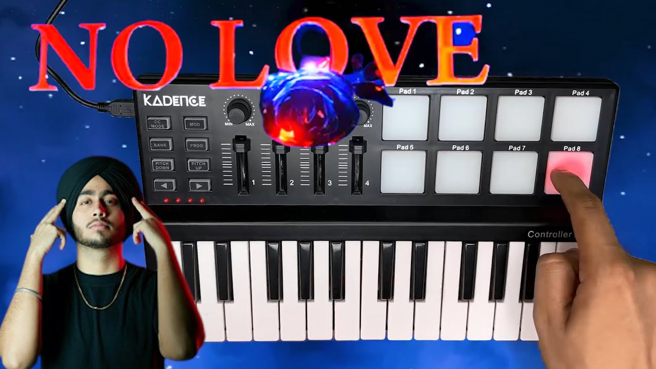 NO LOVE On Midi Controller | Instrumental Mix by Aashish Gade | Music Deconstruction Shubh NO ...