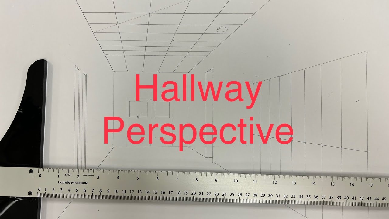 Perspective Drawing of a Hallway - YouTube