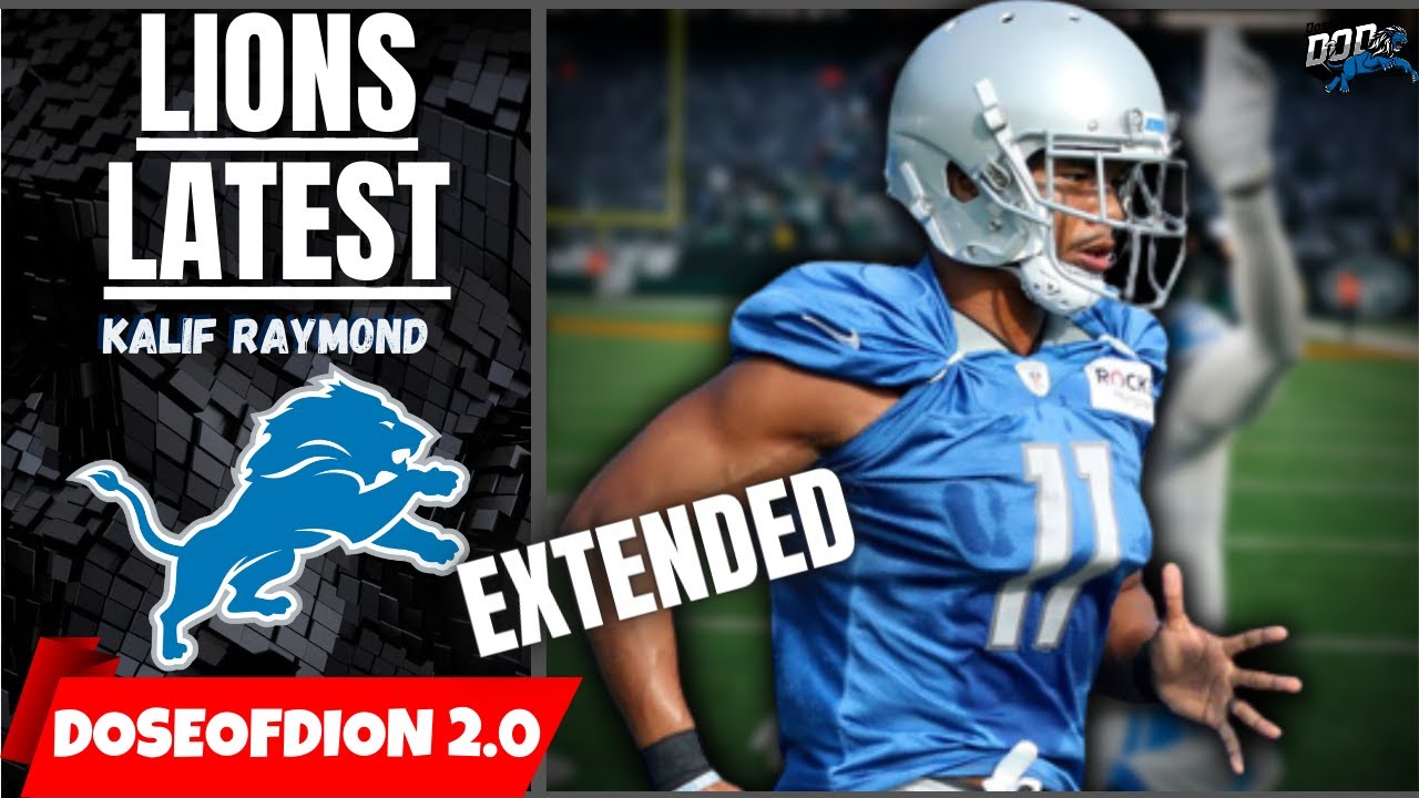Lions EXTEND WR Kalif Raymond - All-Pro Returner: Lions Latest - YouTube