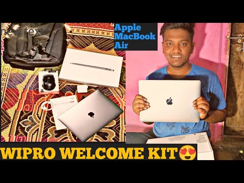 Wipro welcome kit MacBook Air 😍l Wipro surprised Me With MacBook series ...