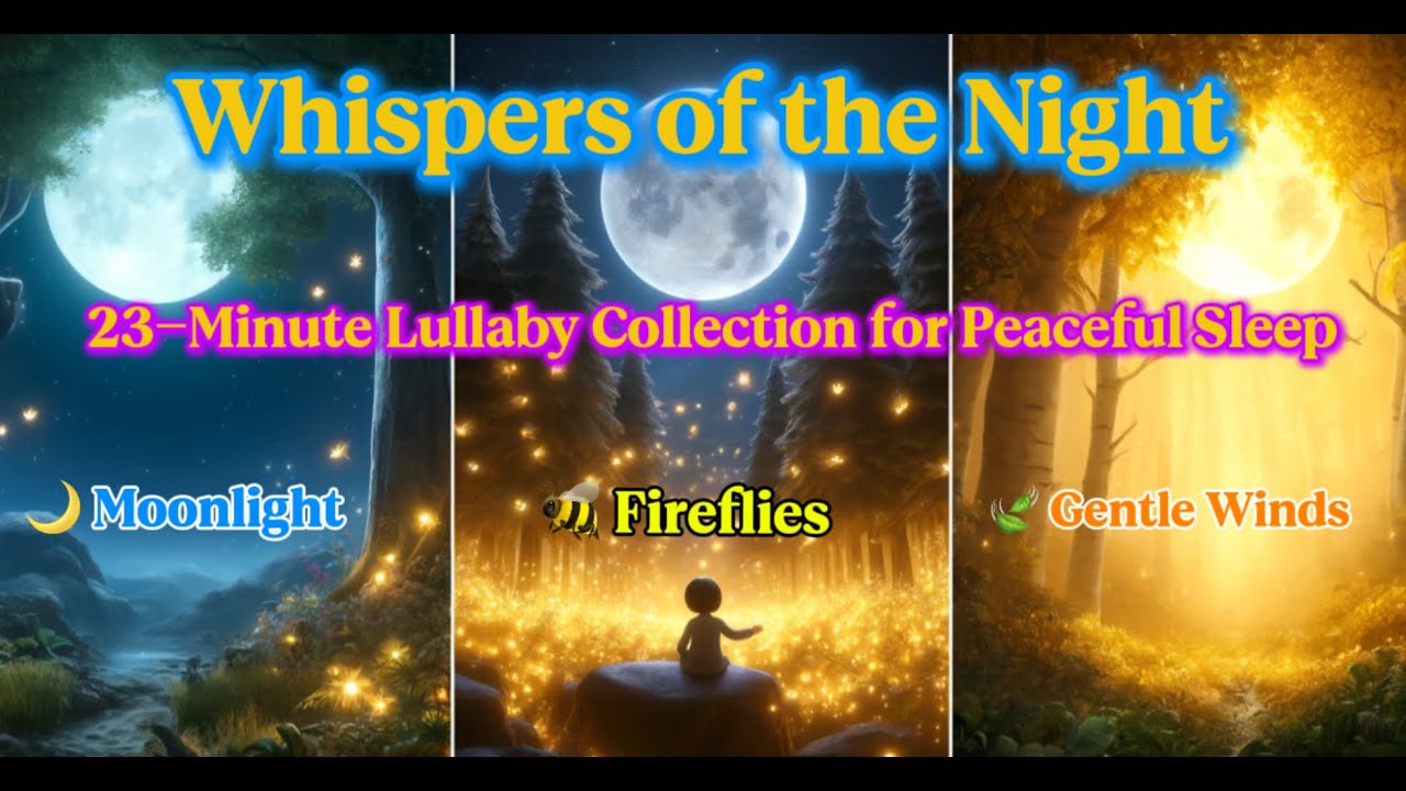 Dreamy Night Whispers: 23-Minute Lullaby Collection for Peaceful Sleep ...