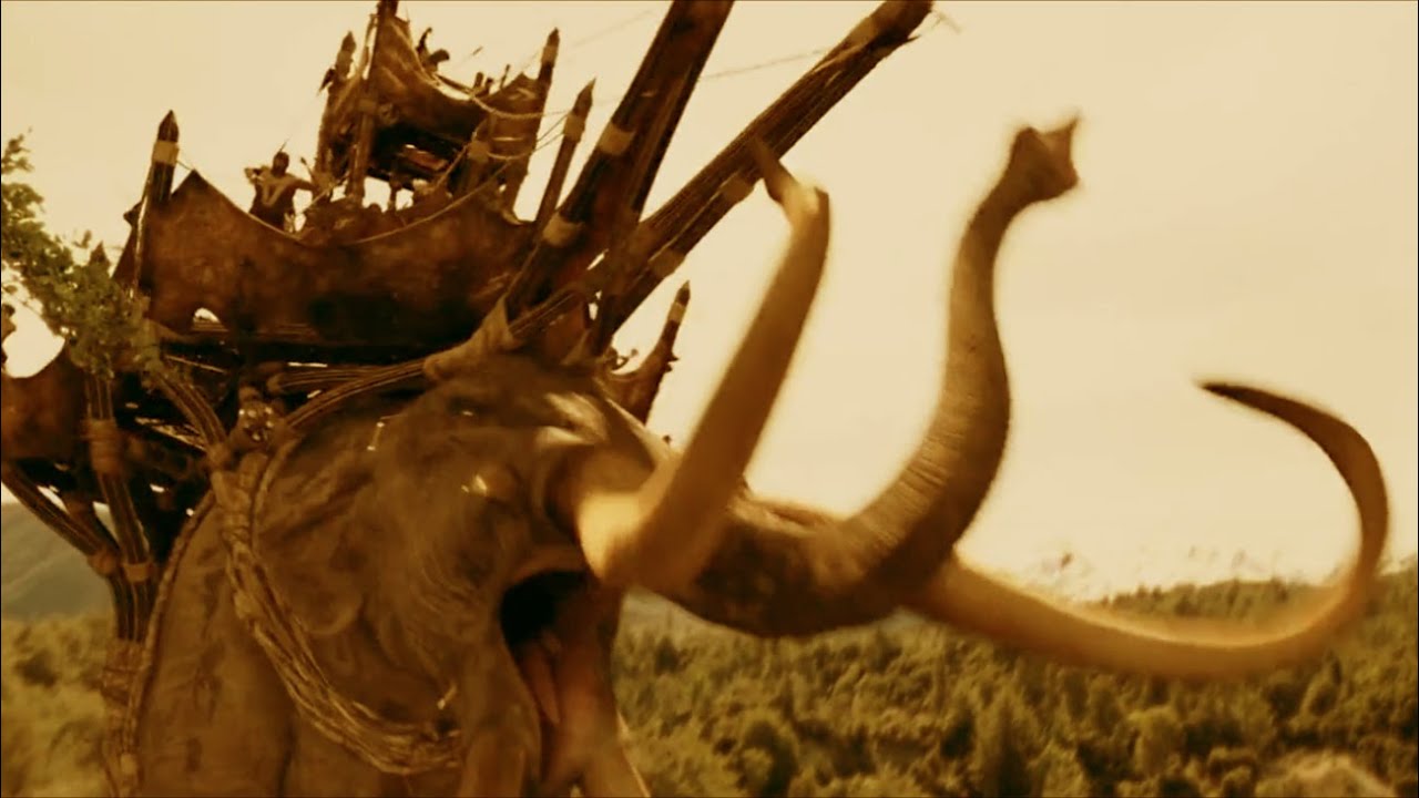 Frodo and Sam Encounters Huge Elephant Army with Gollum | Lord of the ...
