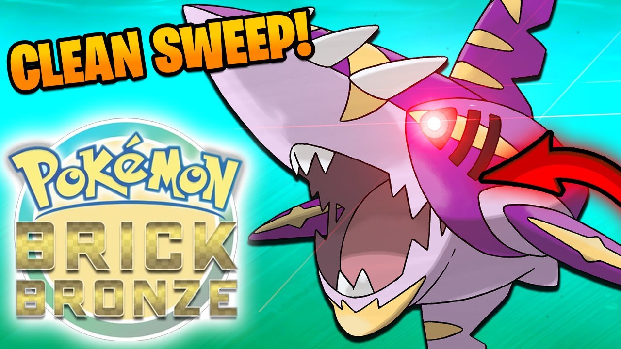 🦈Mega Sharpedo Clean Sweeps Everything!🦈 Pokémon Brick Bronze Reformed ...