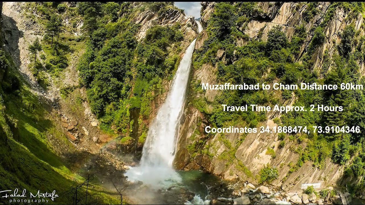 Beautiful Cham Waterfall / Chamm waterfall Jehlum Valley Azad Kashmir ...