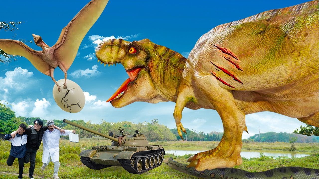 Most Dramatic T-rex Attack | Last Blockbuster T-rex Chase | Jurassic ...