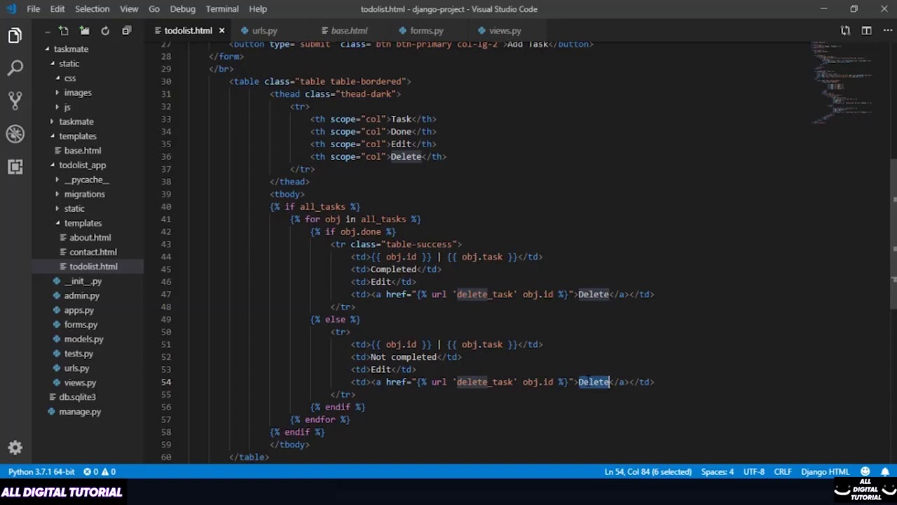 Tutorial Django Build Web Application For Beginner Part 10 Youtube