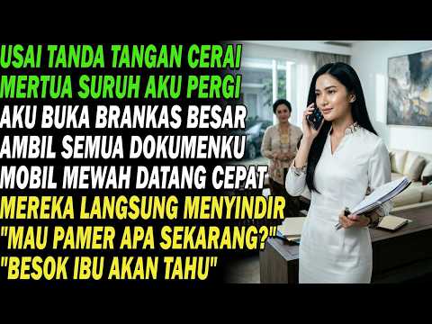 Usai cerai, mertua mengusirku. Besok paginya, mereka shock melihat siapa diriku sebenarnya 😳🔥