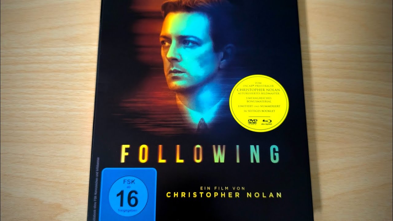 Following (1998) Limited Blu-ray + DVD Mediabook Unboxing | Review ...