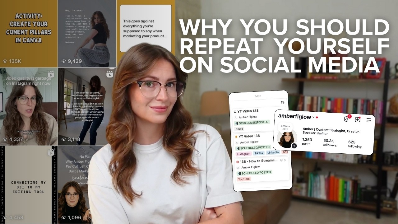 3 Reasons Why You NEED to Repeat Yourself on Social Media - YouTube
