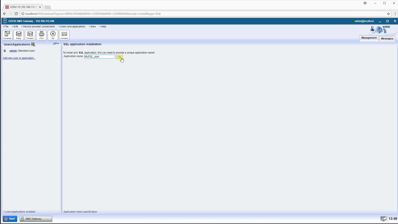 Send Sms From Mysql Configure Database User Youtube 6140