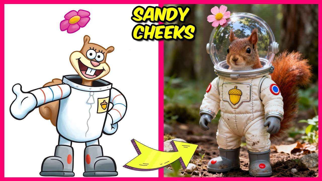 Sponge Bob 🧽🍍 Movie Characters in REAL LIFE! 👀 And Their Favorite ...