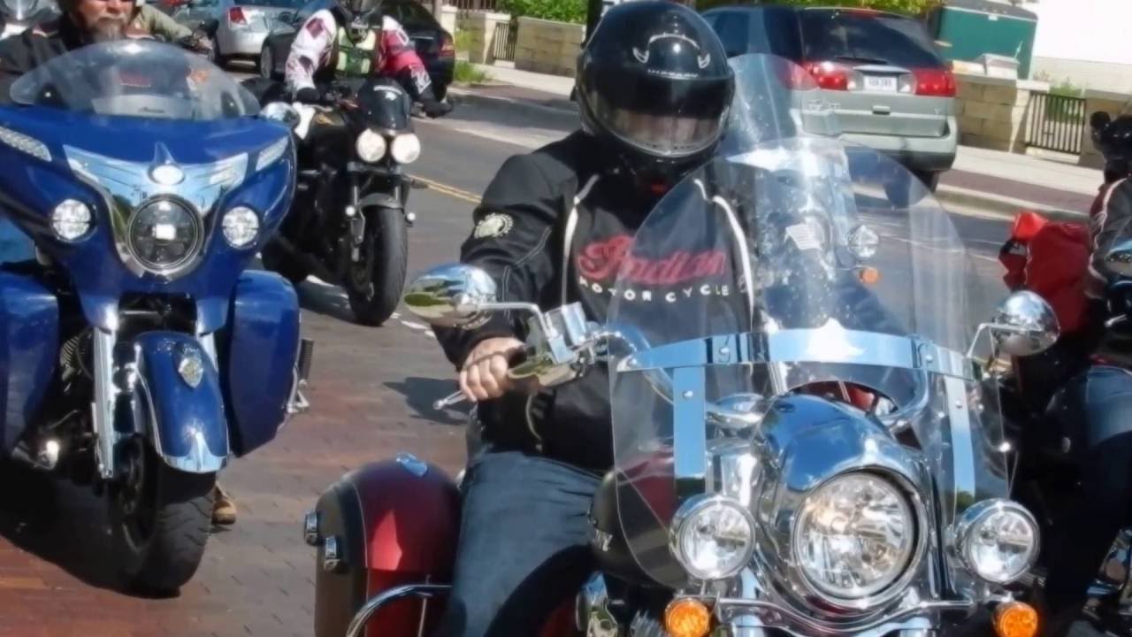 Sisters' Centennial Motorcycle Ride Marion , Iowa - YouTube