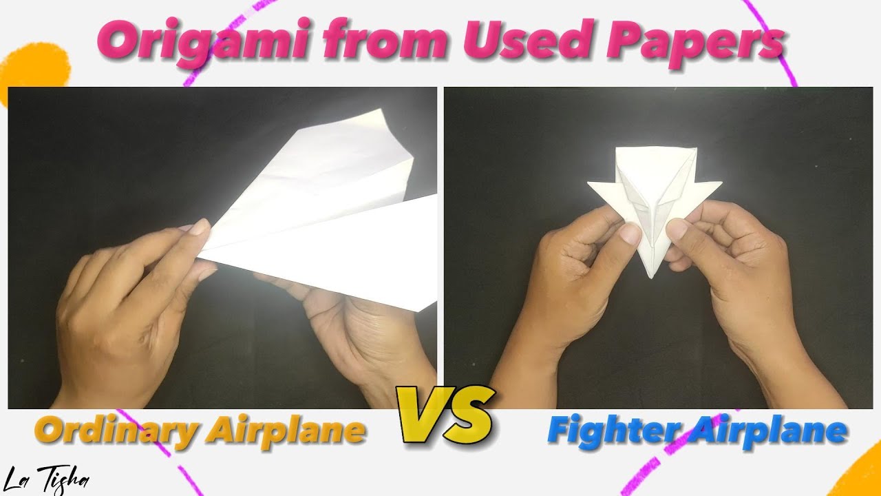 Ordinary Airplane VS Fighter Airplane | Origami - YouTube