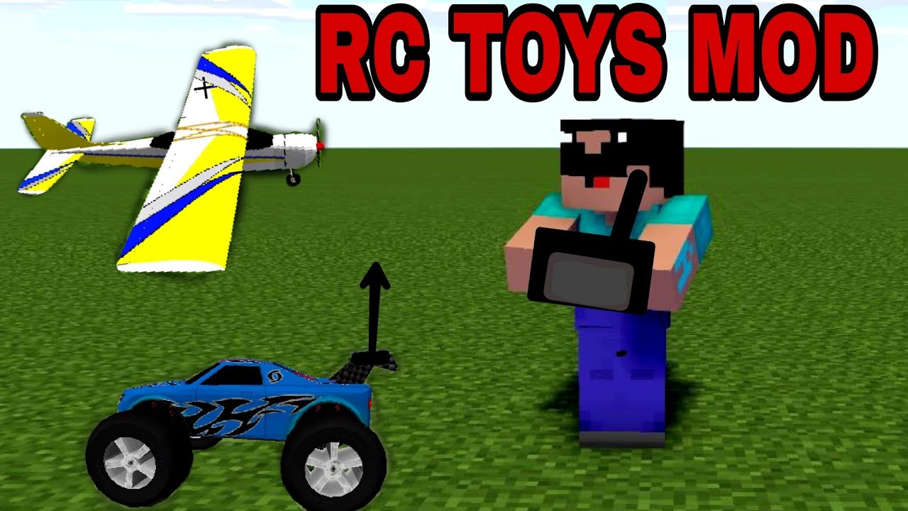 Playing RC CAR MOD in minecraft - YouTube