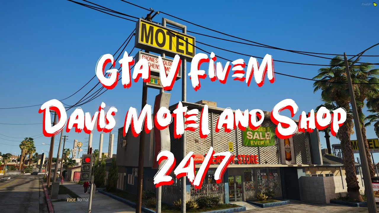 Gta V FiveM Davis Motel and Shop 24/7 MLO - YouTube