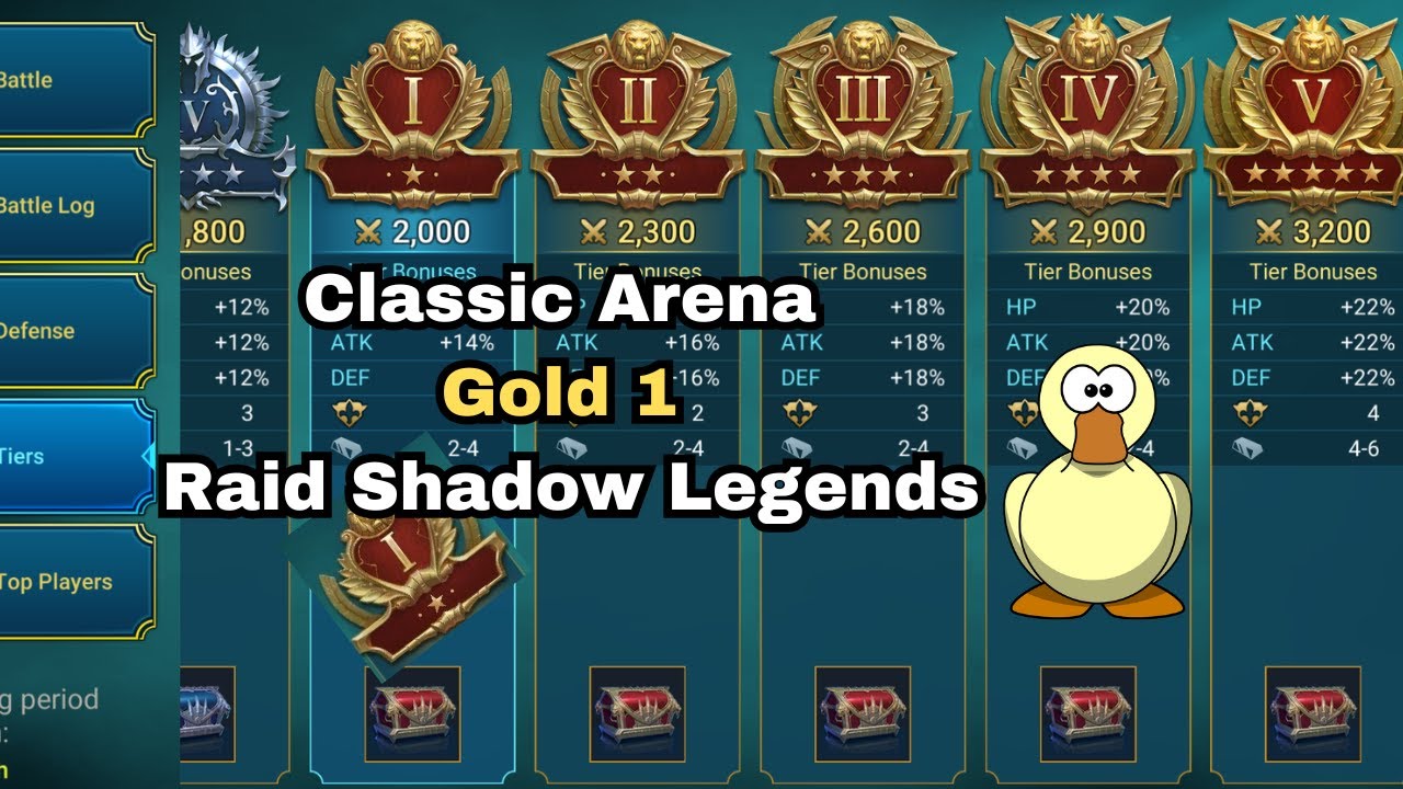Classic Arena Gold 1 Raid Shadow Legends - YouTube