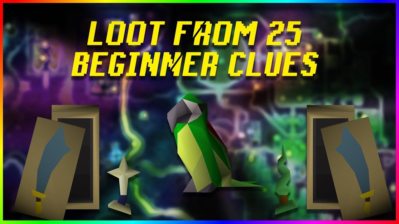[OSRS] Opening 25 BEGINNER clue caskets - trash or pass? - YouTube
