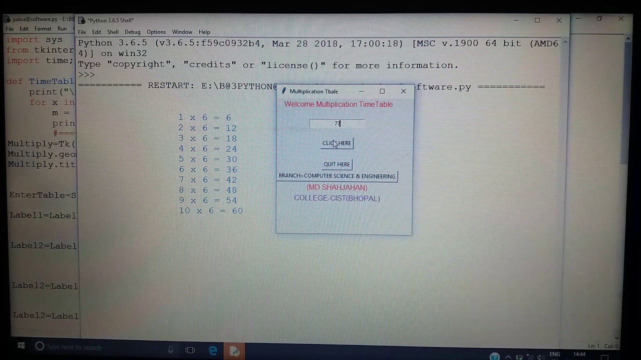 # In Pythonhow To Print Table Of Any Number's - Youtube