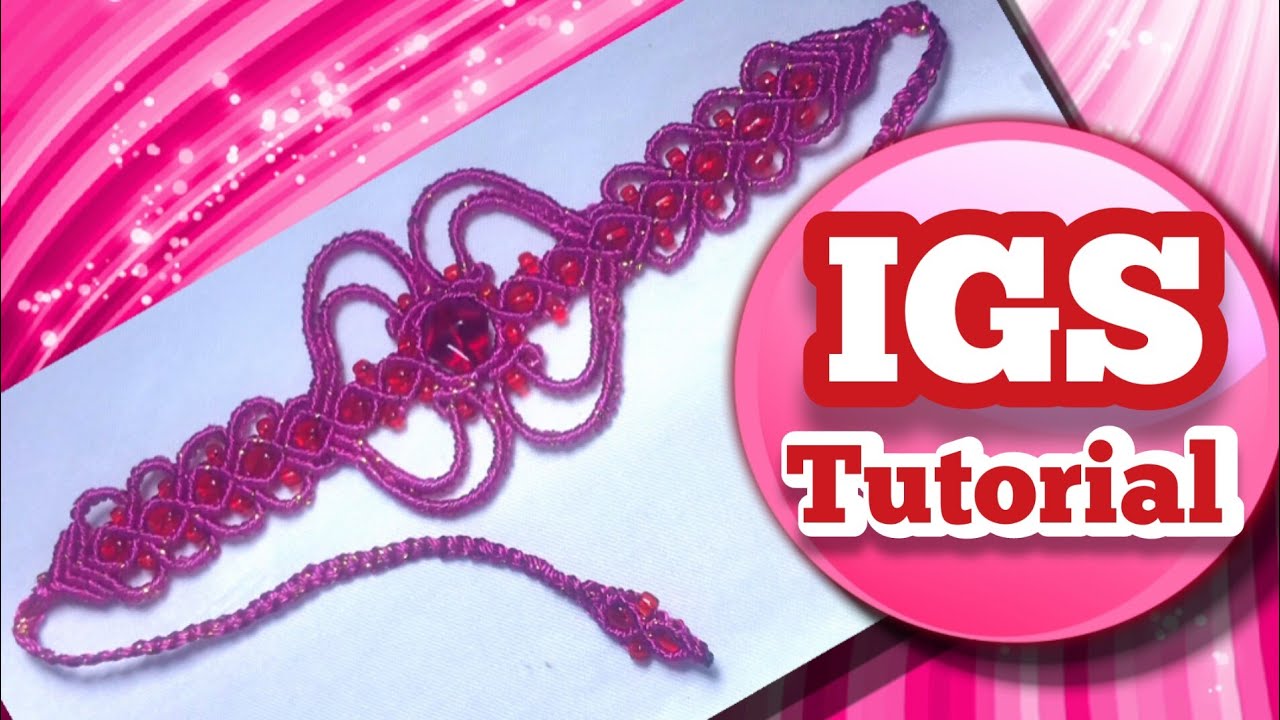 MACRAME TUTORIAL / Bracelet With " Hearts " - YouTube