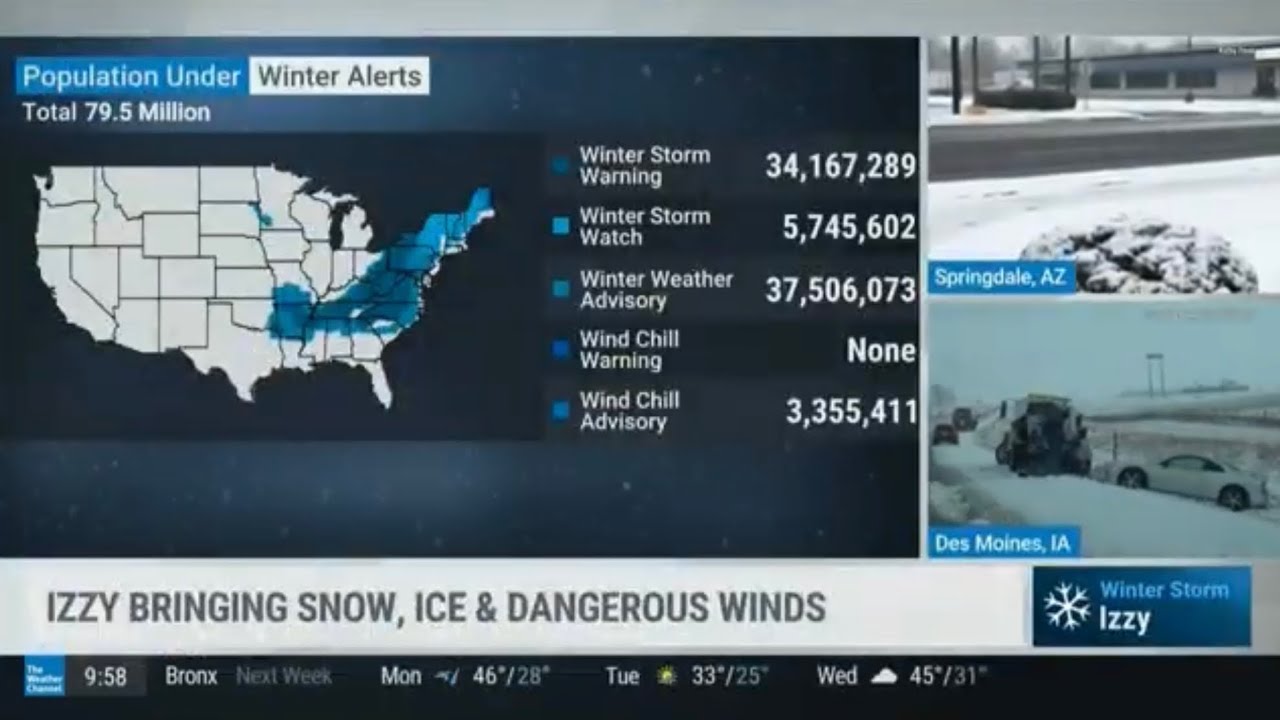The Weather Channel's Winter Storm Izzy Coverage (10:00PM - 1:00AM) (1 ...