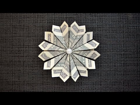 My MONEY FLOWER | Cute Dollar Origami | Tutorial DIY by NProkuda